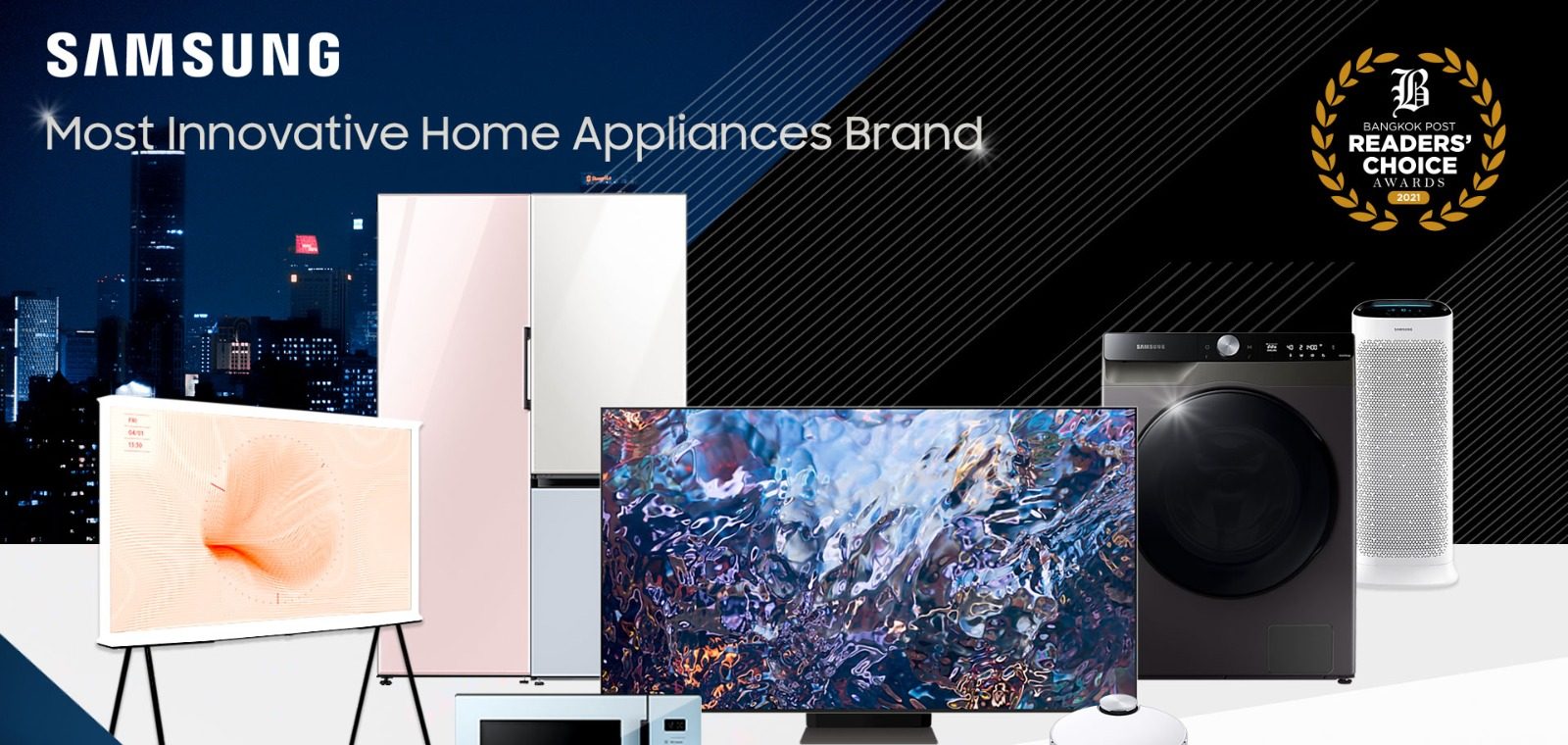 ซัมซุง คว้ารางวัล “สุดยอดแบรนด์นวัตกรรมเครื่องใช้ไฟฟ้า” จาก Bangkok ...