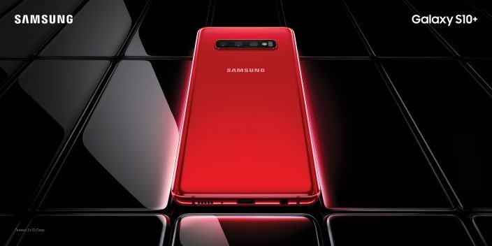 Galaxy S10 та S10+ в новому яскраво червоному кольорі Cardinal Red ...