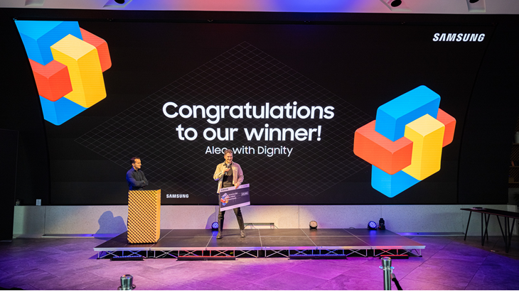 Alec Conway is announced as the first UK winner of Samsung ‘Solve for ...