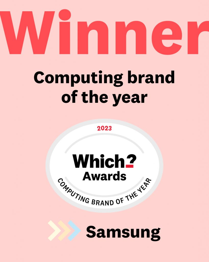 Samsung Wins Computing Brand of the Year at the 2023 Which? Awards ...