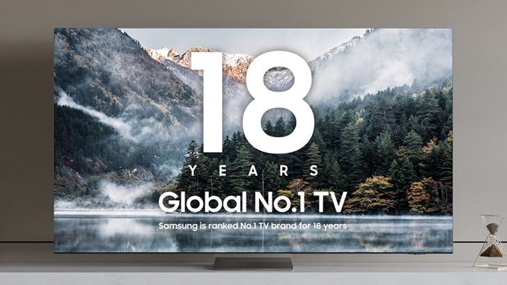 Samsung Electronics Continues Its Reign as Global TV Market Leader for 18 Consecutive Years ...