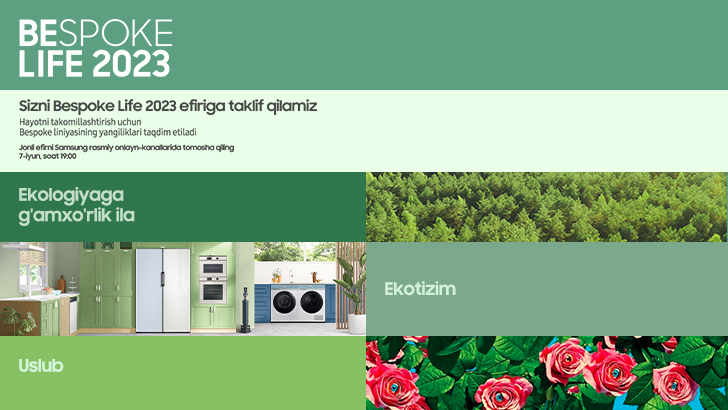 Bespoke Life 2023 – Samsung Newsroom O'zbekiston