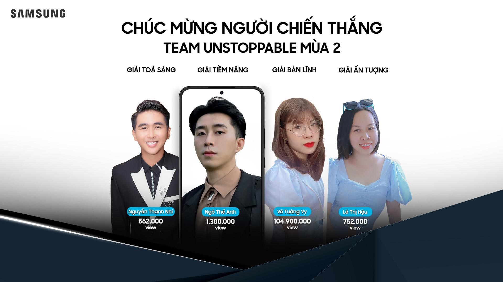 Samsung công bố danh sách người chiến thắng cuộc thi #TeamUnstoppable2022 tại Việt Nam – Samsung ...