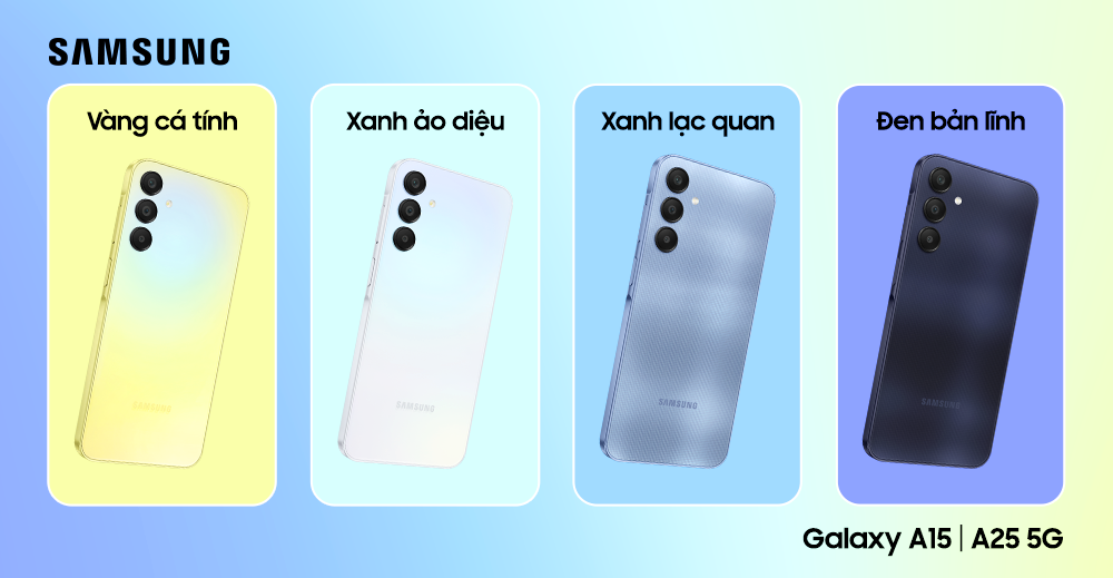 Samsung Galaxy A15 và Galaxy A25 5G ra mắt với thiết kế viền nổi Key Island mới và màn hình ...