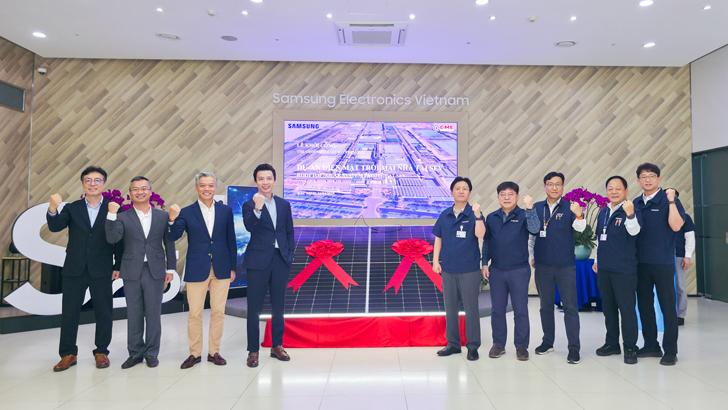 Samsung Electronics Việt Nam (SEV) khởi công dự án lắp đặt điện mặt ...